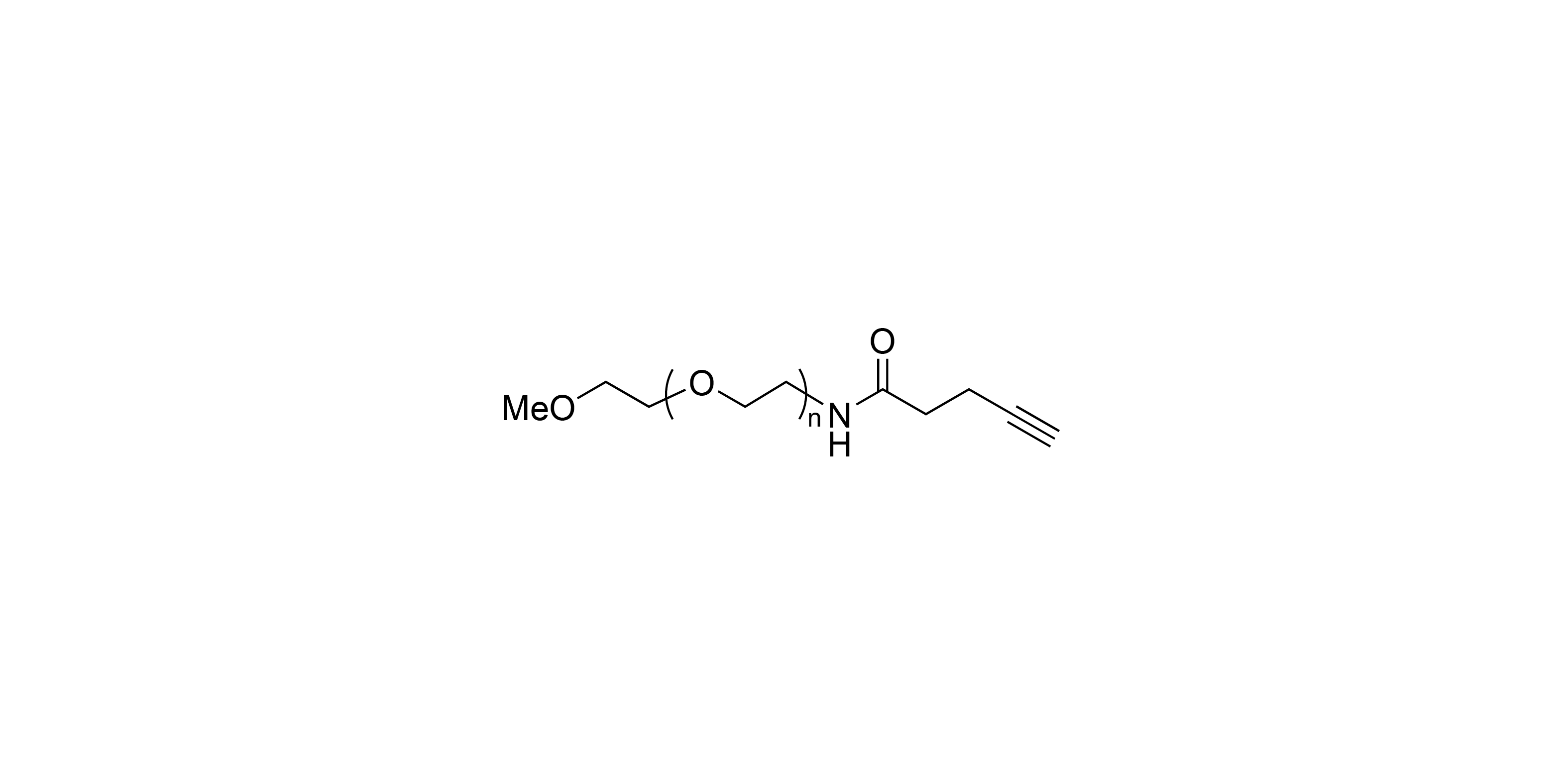 alpha-Methoxy-omega-propargylacetamido poly(ethylene glycol) (PEG-MW ...